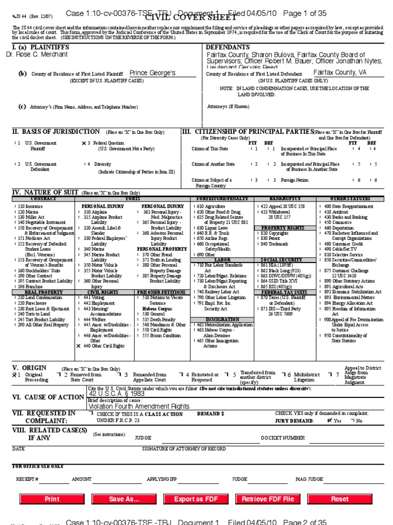 Rose Merchant Complaint | PDF | Diversity Jurisdiction | Lawsuit