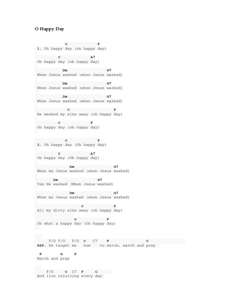 O Happy Day | PDF