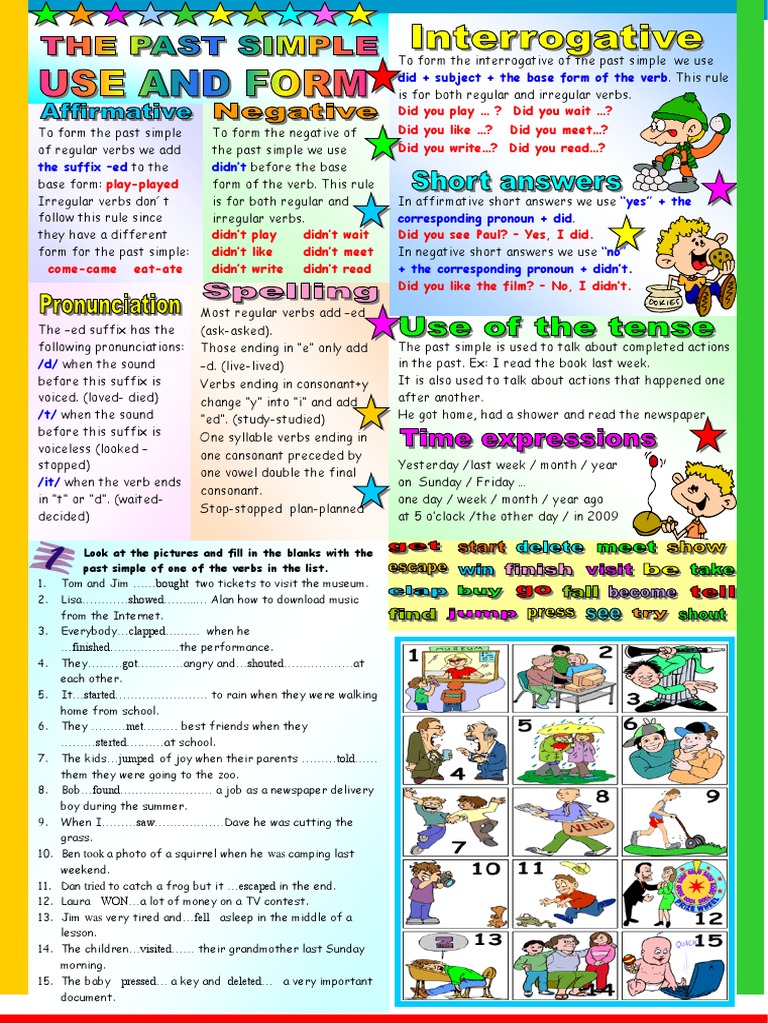 did + subject + the base form of the verb | Verb | Syntactic Relationships