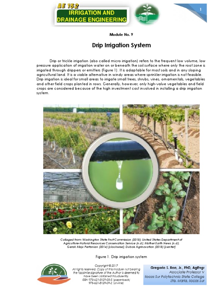 9 - Drip Irrigation | PDF | Irrigation | Filtration