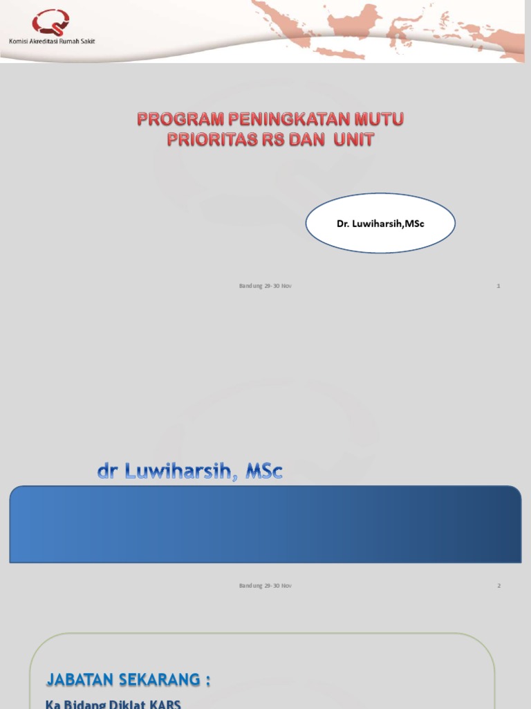 Program Mutu Prioritas Dan Unit | PDF
