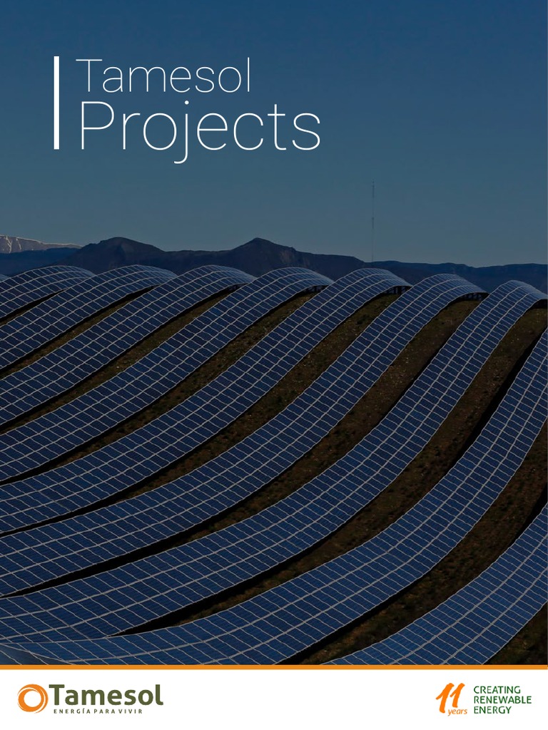Tamesol Projects (En) | Download Free PDF | Photovoltaics | Solar Power