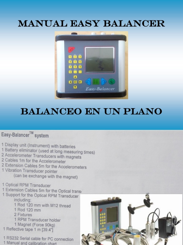 Manual Easy Balancer Un Plano PDF | PDF | Informática y tecnología de la información