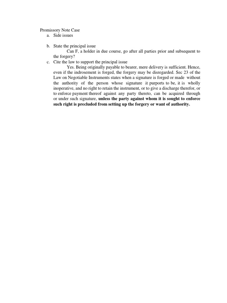 Such Right Is Precluded From Setting Up The Forgery or Want of ...