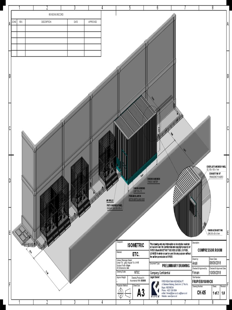 PreDRW - Ruang Kompressor - Rev.1 - 13.09.2018 | PDF | Copyright Law | Law