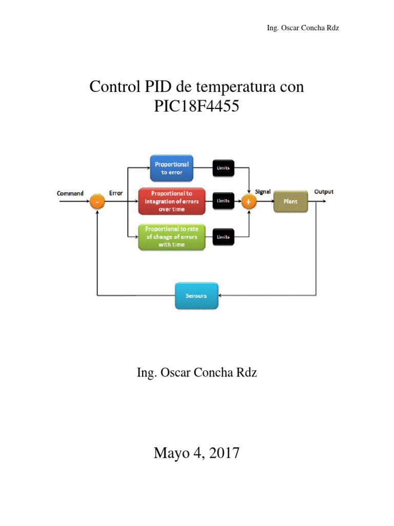 Control PID de Temperatura Con PIC18F4455 | PDF | Ingenieria Eléctrica ...