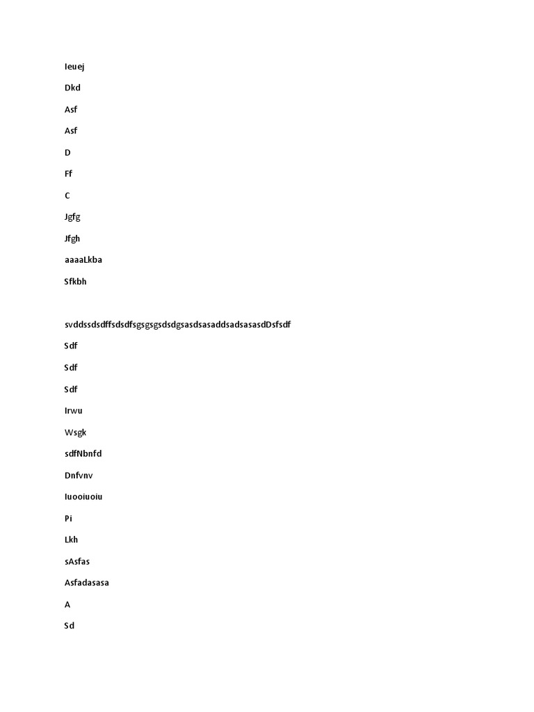 Ieuej DKD Asf Asf D FF C JGFG JFGH Aaaalkba SFKBH | PDF