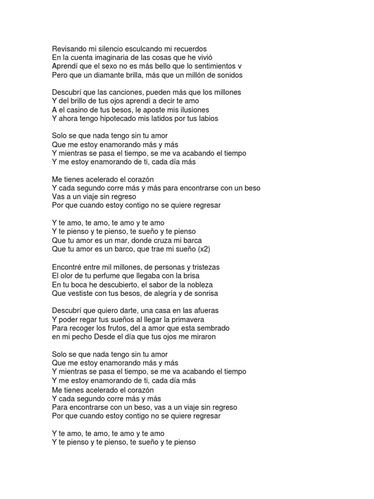 Te Amo y Te Amo | PDF