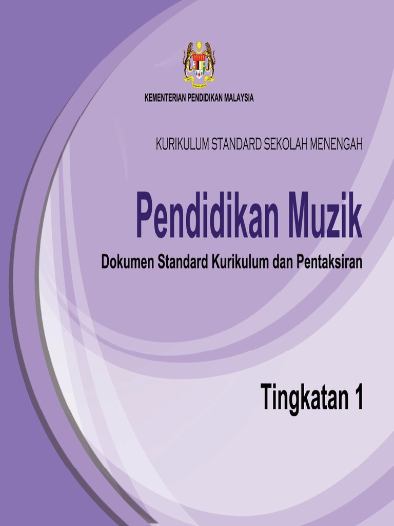 DSKP KSSM Pendidikan Muzik Tingkatan 1 PDF | PDF