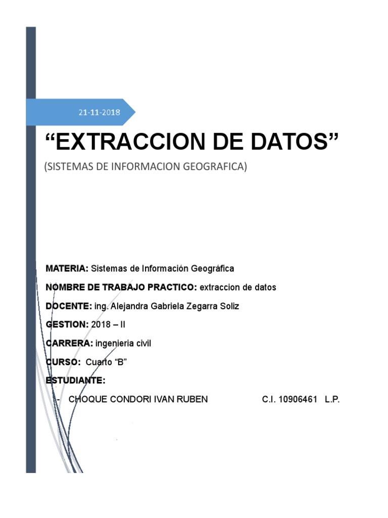 Extraccion de Datos | PDF | Informática