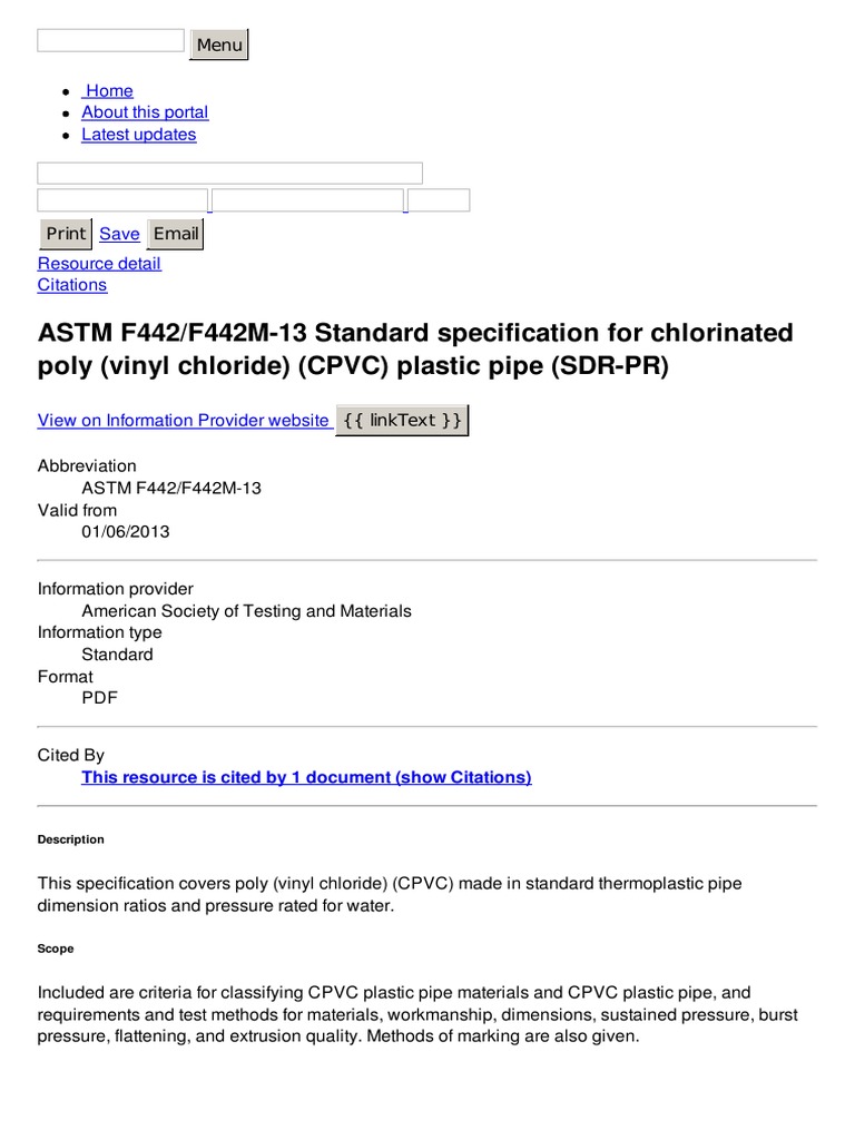 Astm f442f442m 13 6943 | PDF | Specification (Technical Standard) | Plastic
