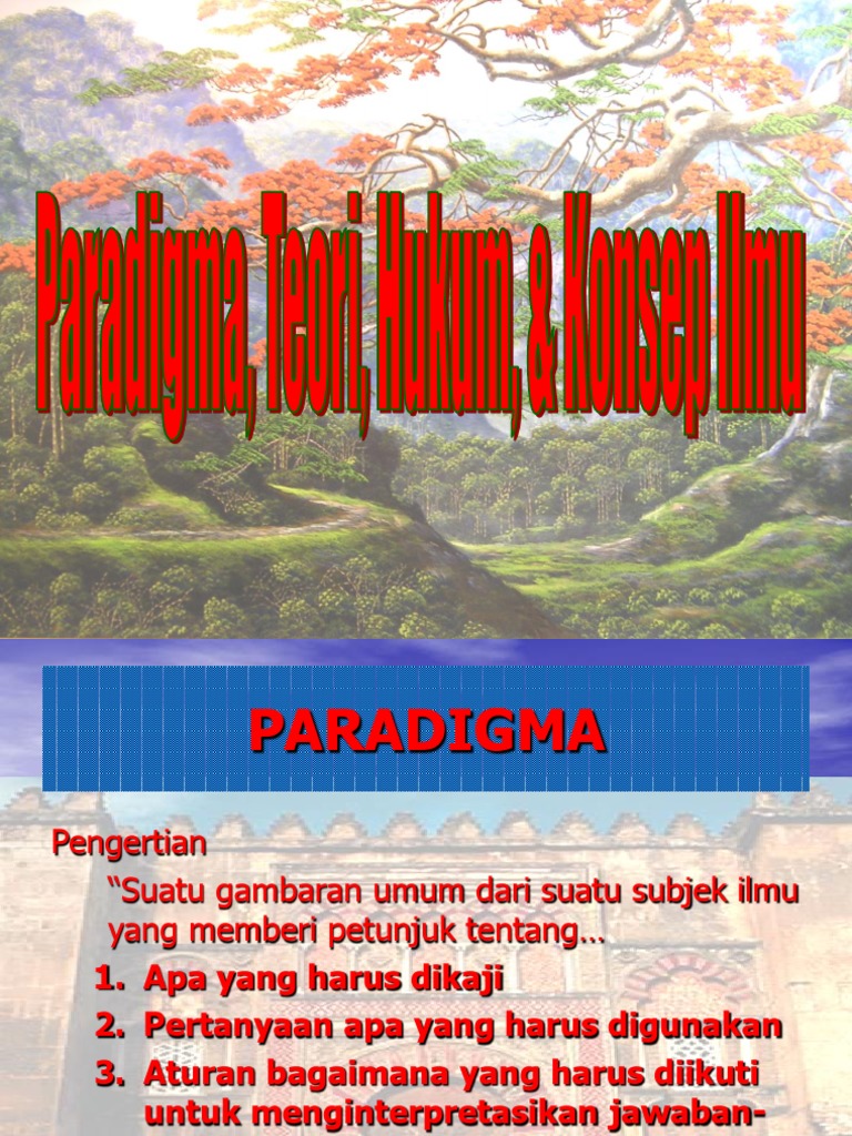 Paradigma Dan Teori Ilmu | PDF