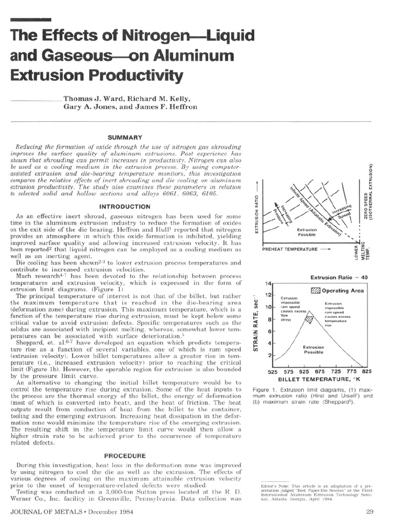 Effects of Nitrogen On Aluminum Extrusion | PDF