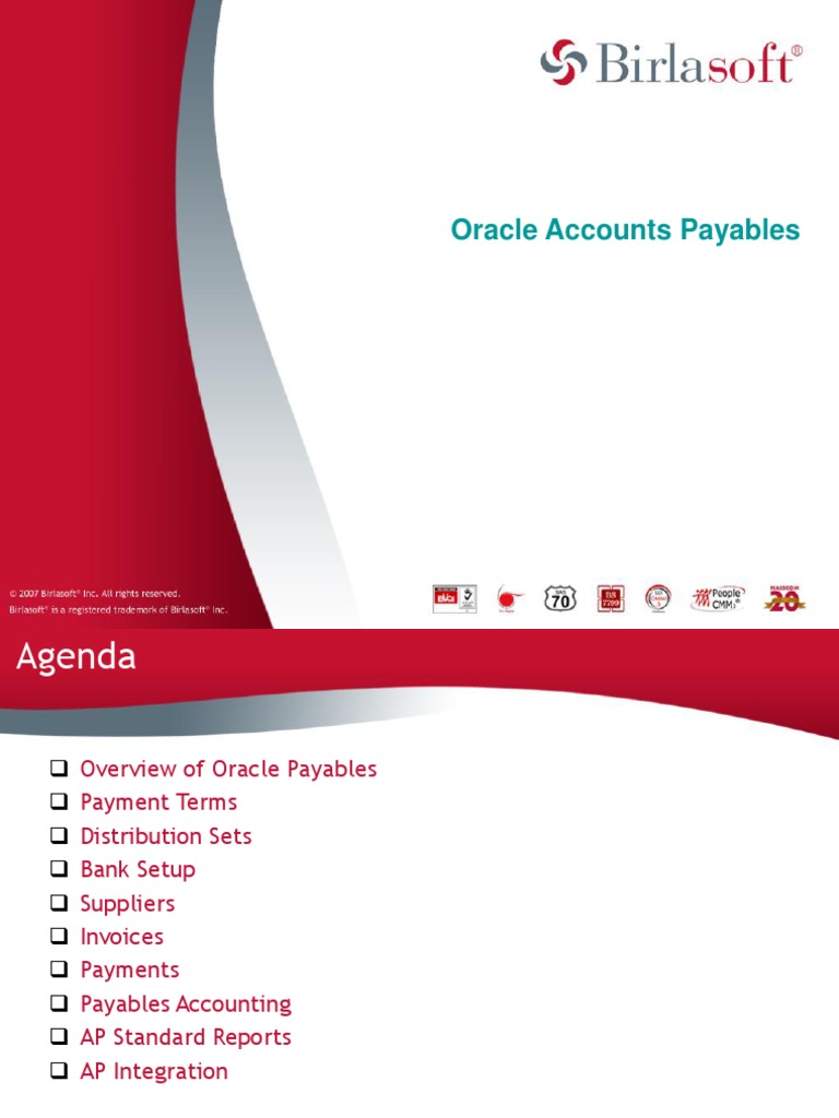 Oracle AP | PDF | Accounts Payable | Services (Economics)
