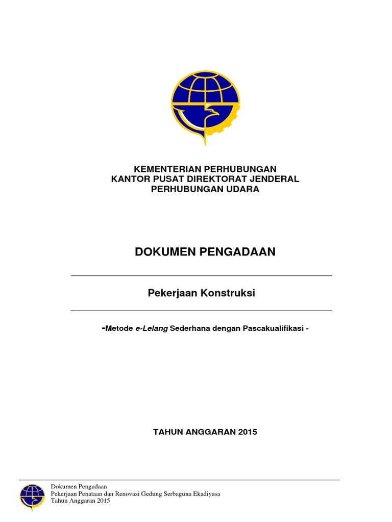 Contoh Dokumen SDP Pekerjaan Konstruksi Renovasi Gedung PDF | PDF