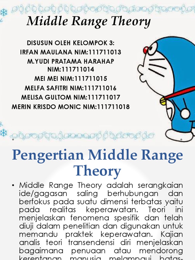 Middle Range Theory Kel 3 | PDF