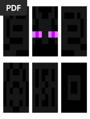 Enderman Face Template