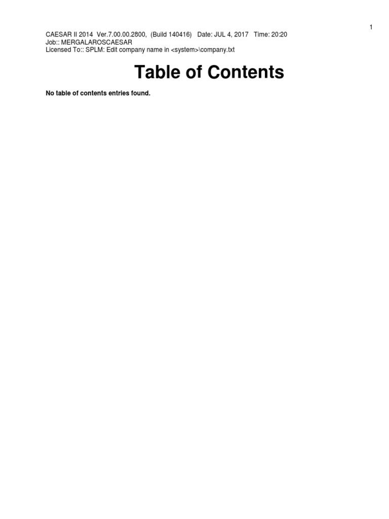 No Table of Contents Entries Found | PDF | Stress (Mechanics ...
