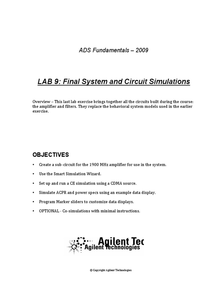 9B Lab | PDF | Amplifier | Parameter (Computer Programming)