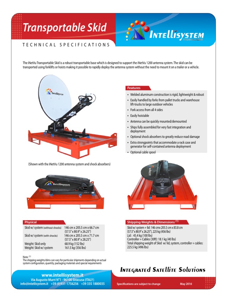 Intellisystem TransportableSkid - Integrated Satellite Solutions | PDF ...