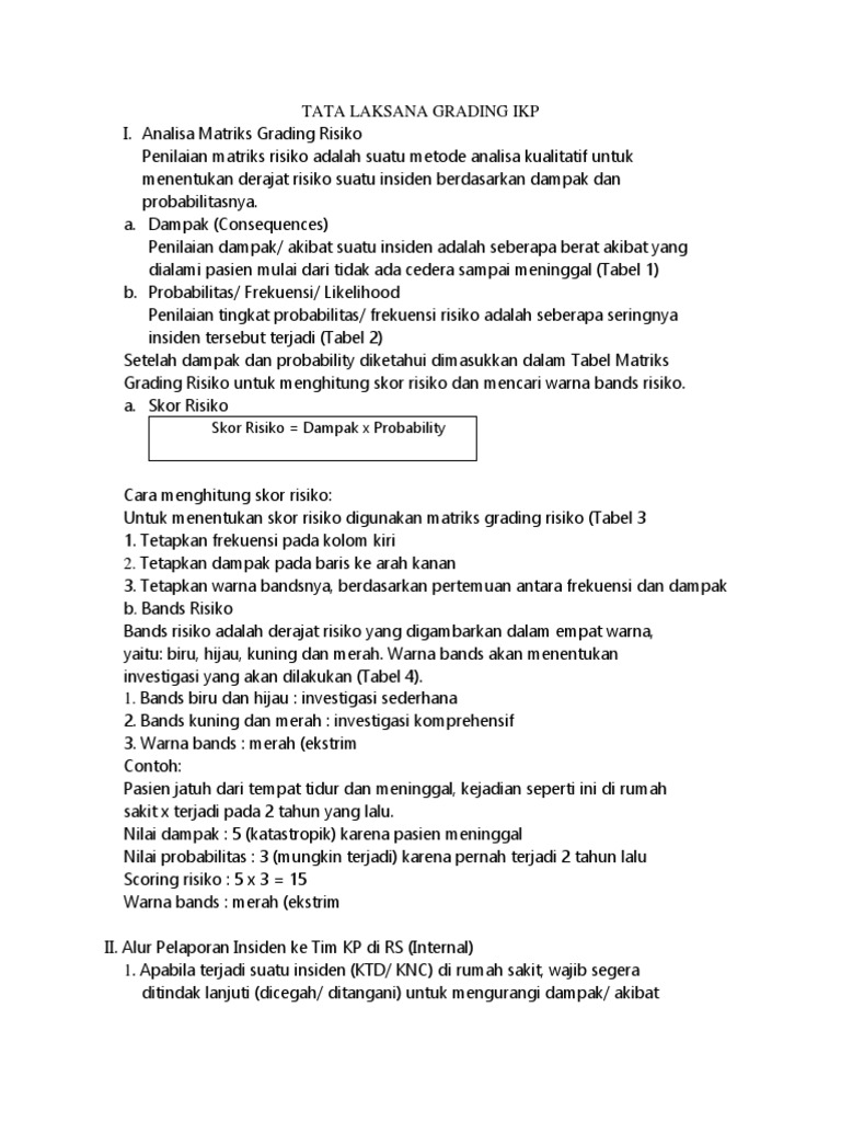 Cara Grading Ikp | PDF