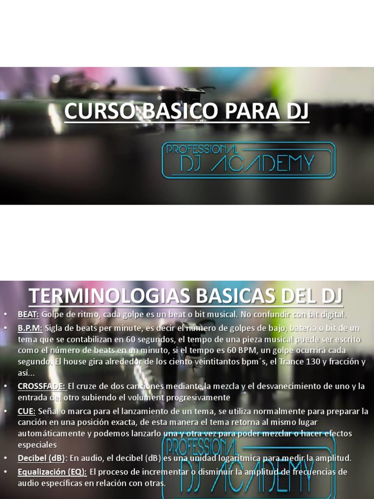 Curso Basico para DJ | PDF | Disc jockey | Ritmo