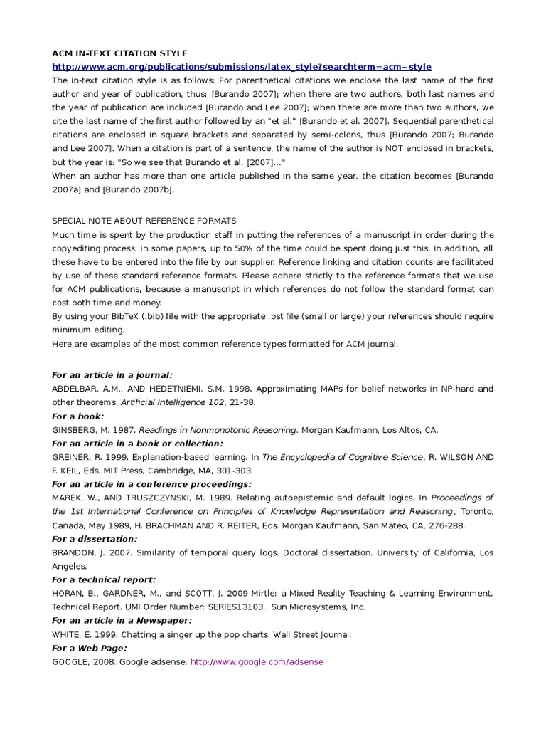 Acm Guide Citation PDF | PDF | Citation | Cognitive Science