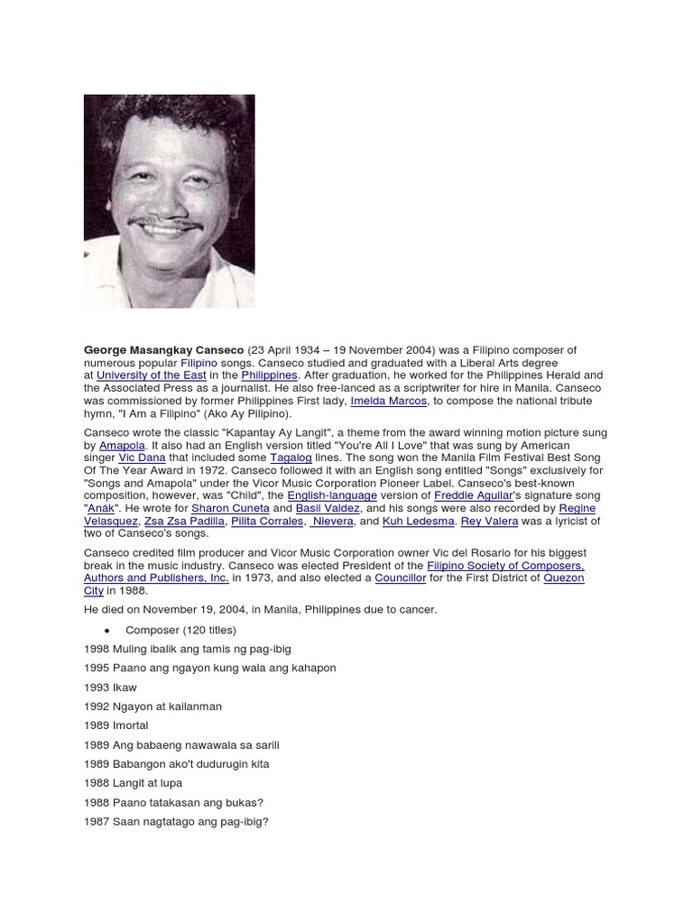 George Masangkay Canseco | PDF