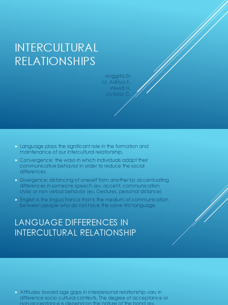 Language and Age in Intercultural Relationships | PDF
