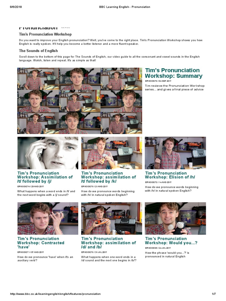 BBC Learning English - Pronunciation | PDF | English Language | Phonetics