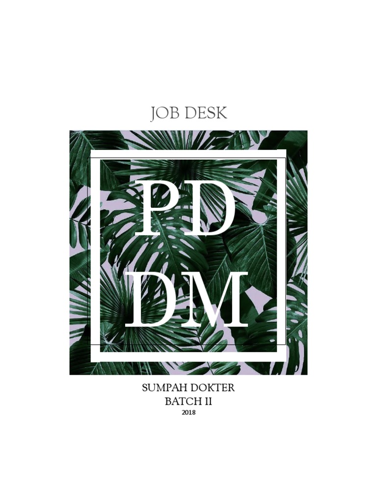 Job Desk PDDM | PDF