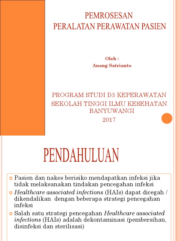 Pemrosesan Peralatan Perawatan Pasien | PDF