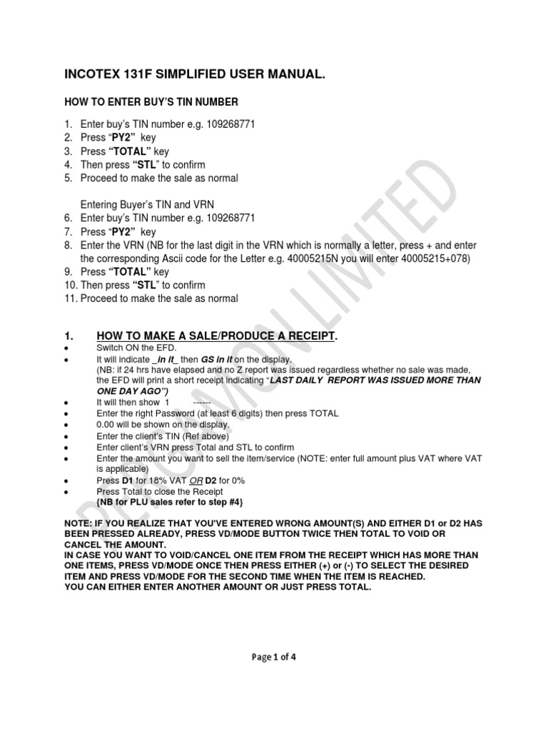 Incotex 131f Simplified User Manual | PDF | Telecommunications | Computing