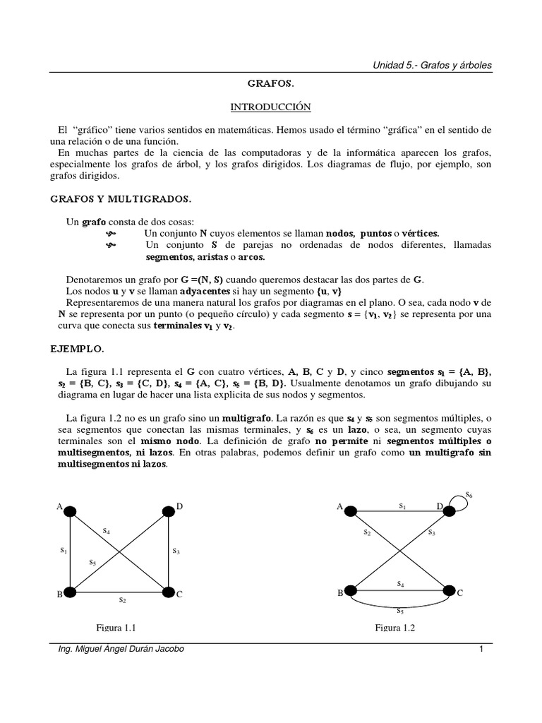Teoría de Grafos PDF | PDF | Vértice (teoría de grafos) | Matriz (Matemáticas)