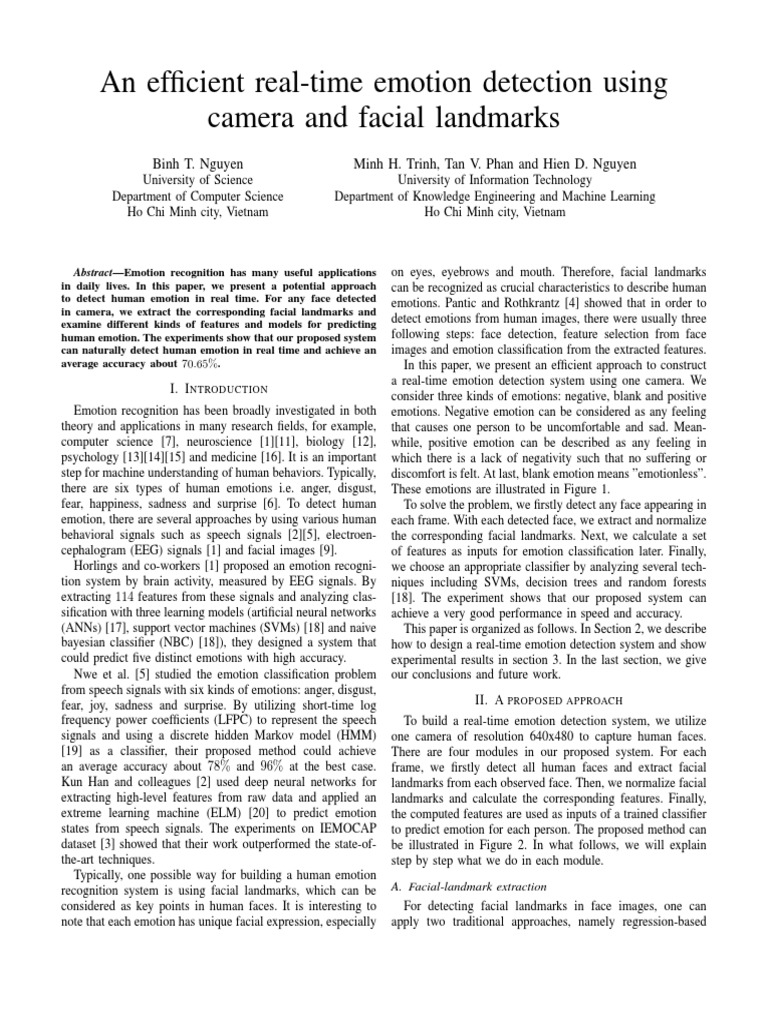 An Efficient Real-Time Emotion Detection Using Camera and Facial ...