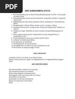 Mga Dasal Tagalog | PDF