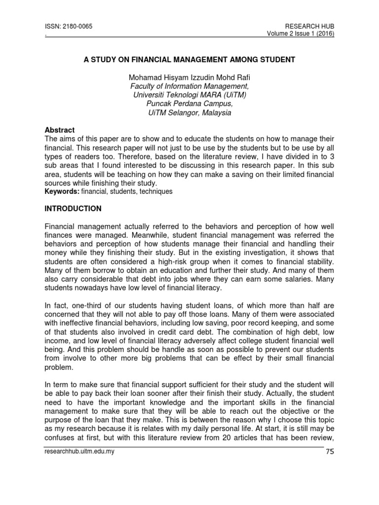 Rafi | PDF | Financial Literacy | Credit