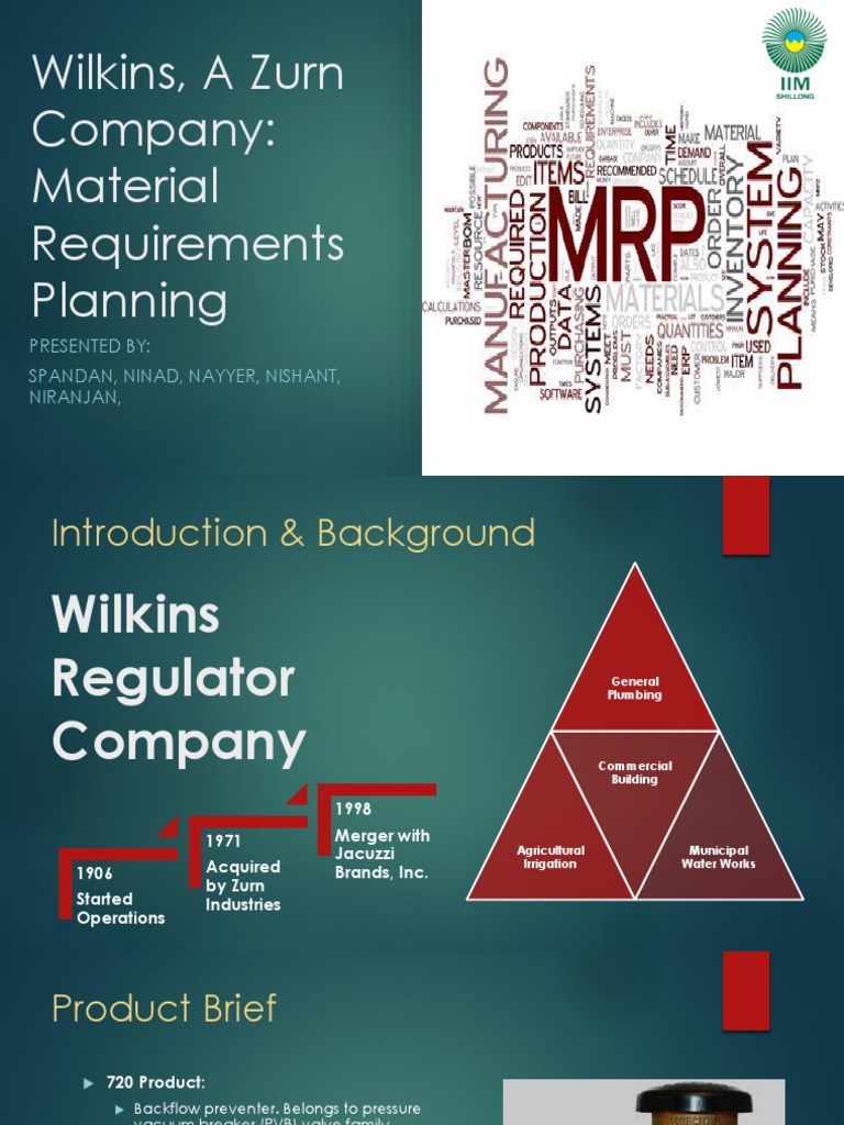 Final MRP Wilkins Case Study | PDF | Inventory | Business