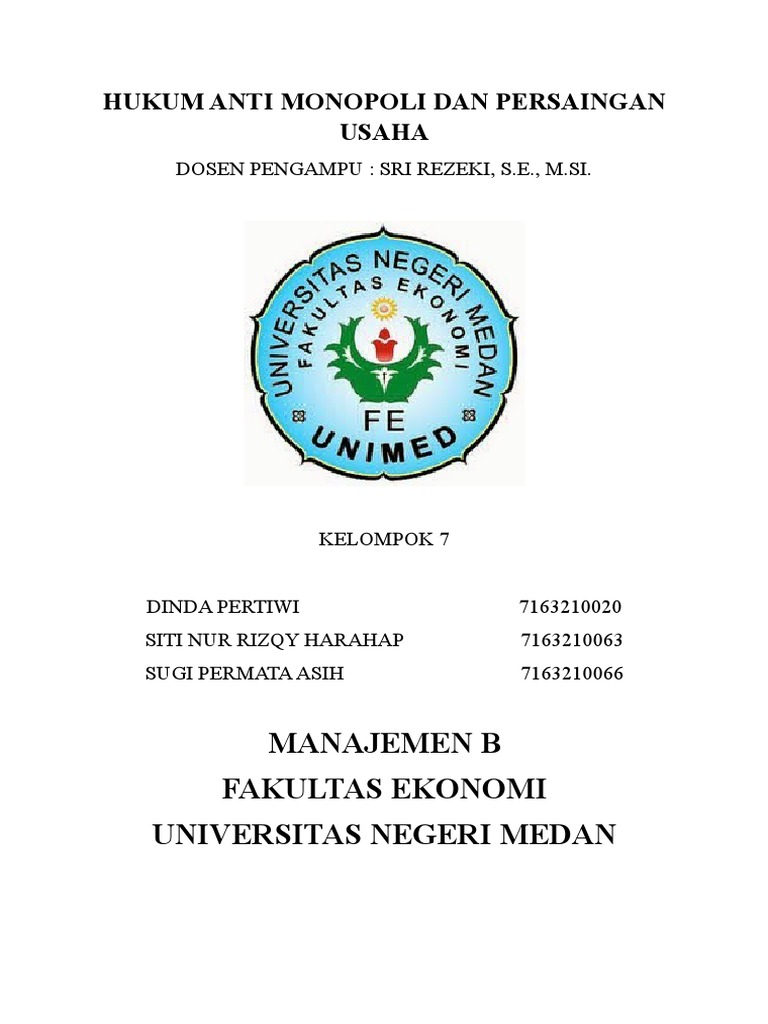 Kelompok 7 Hukum Anti Monopoli Dan Persaingan Usaha | PDF