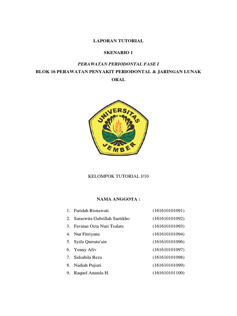 Laporan Tutorial Skenario 1 Blok 16 | PDF | Kesehatan Holistik | Sains & Matematika