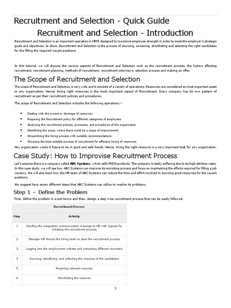 Recruitment.docx | Recruitment | Employment