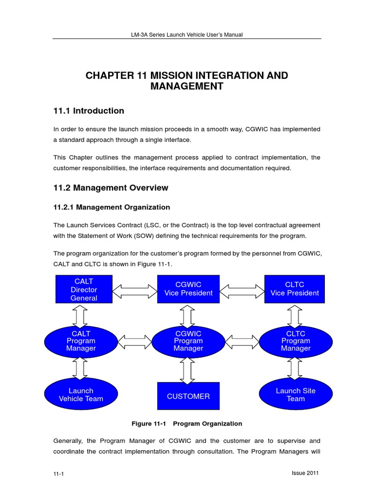 CGWIC - Chapter 11 Mission Integration & Management | PDF | Electrical ...