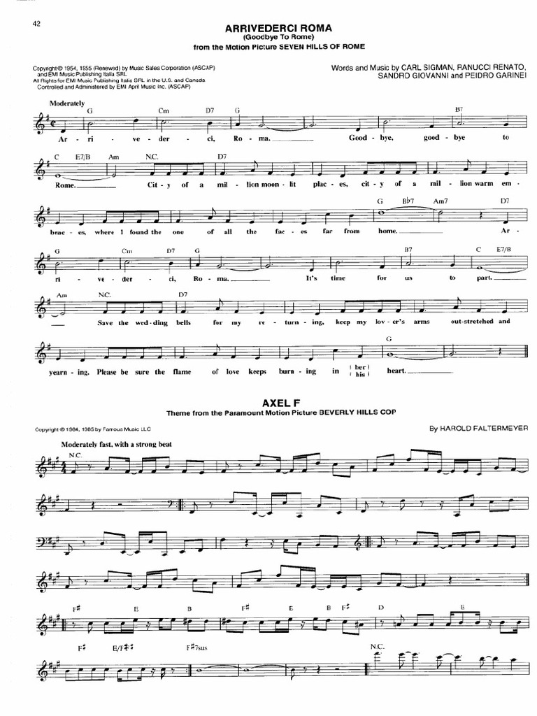 Arrivederci Roma PDF | PDF