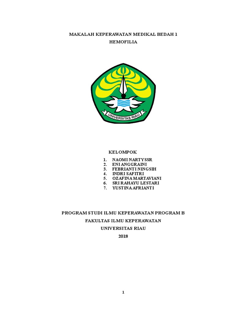 Makalah Hemofilia Kelompok 4 | PDF