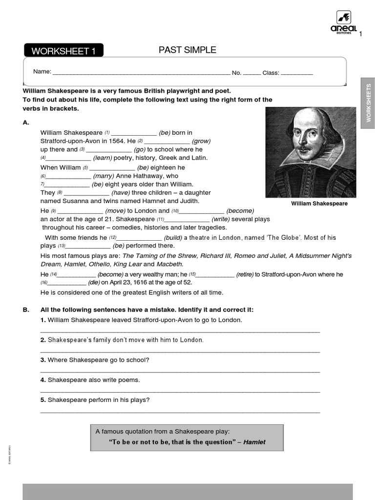 Worksheets | PDF | William Shakespeare