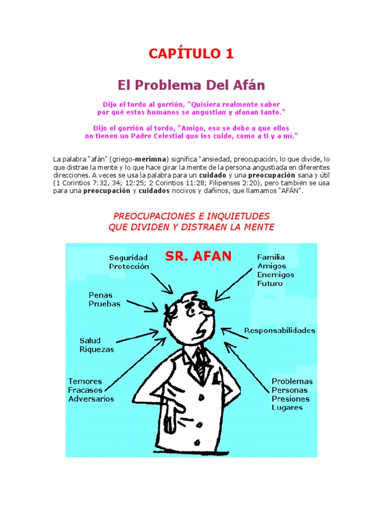 Capítulo 1 El Afan | PDF | Oración | Contenido bíblico