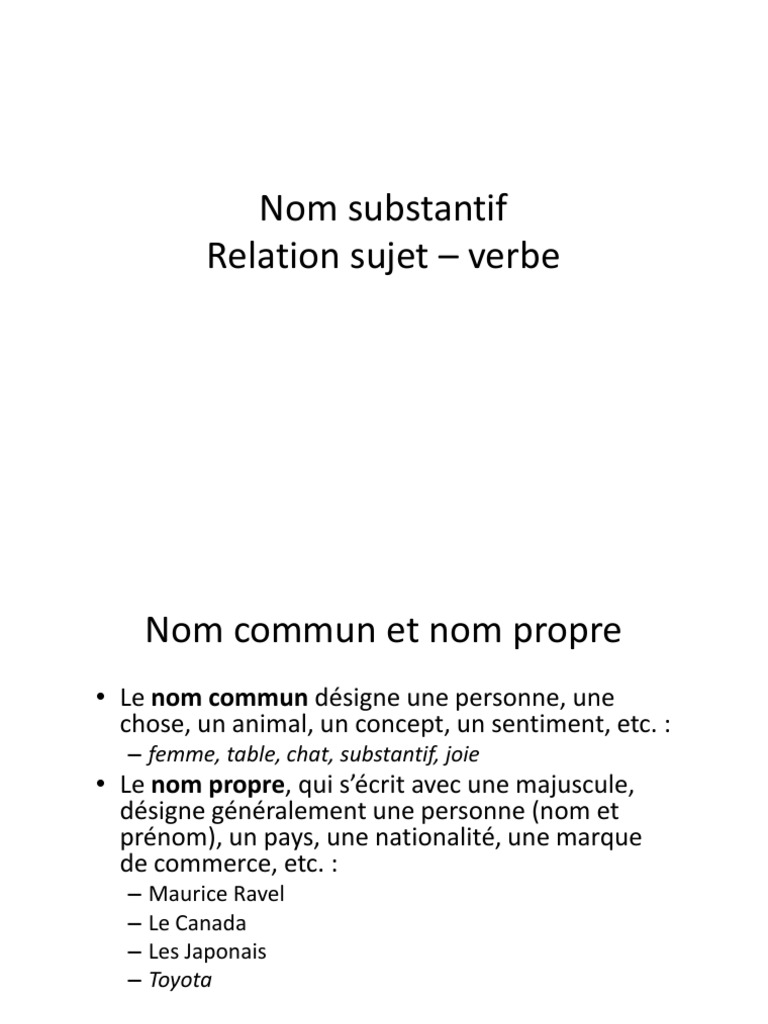 Nom Commun | PDF | Nom (grammaire) | Genre grammatical