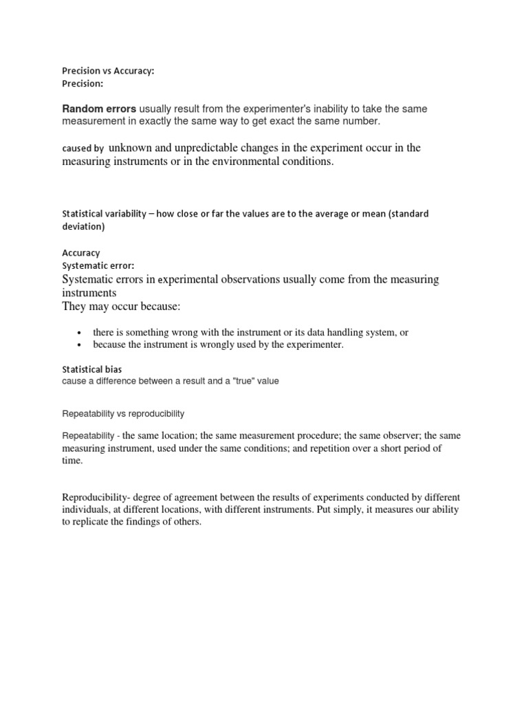 Unknown and Unpredictable Changes in The Experiment Occur in The ...