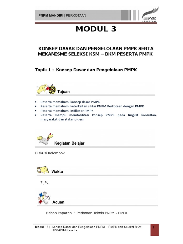 Modul 3 - PMPK | PDF