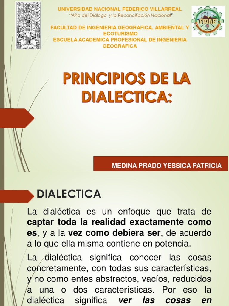 Principios de Dialectica | Dialéctico | Materialismo